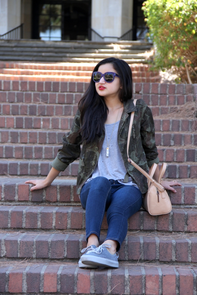 Little Miss Haute Couture: Simple Weekend Outfit // Military Jacket ...