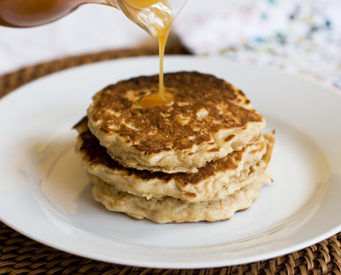 Sweet Savory Planet: Breakfast: Oatmeal Pancakes and Buttermilk Syrup