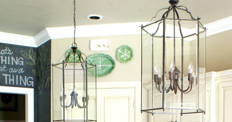 HOW WE MADE THE KITCHEN LANTERN PENDANTS WORK | Dimples and Tangles