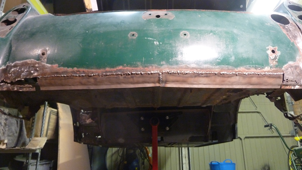 MG Midget 1965 MKII Restoration Project: Lower Rear Panel Repair Continued