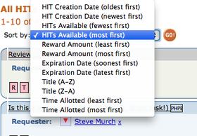MTURK RUN : YOUR FIRST HIT