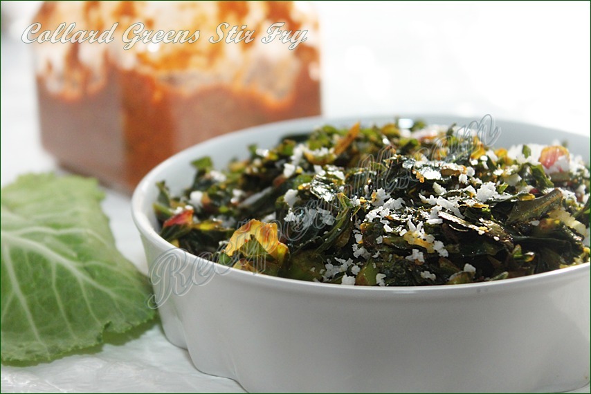 Collard Greens Stir Fry With Coconut | Collard Greens Thoran