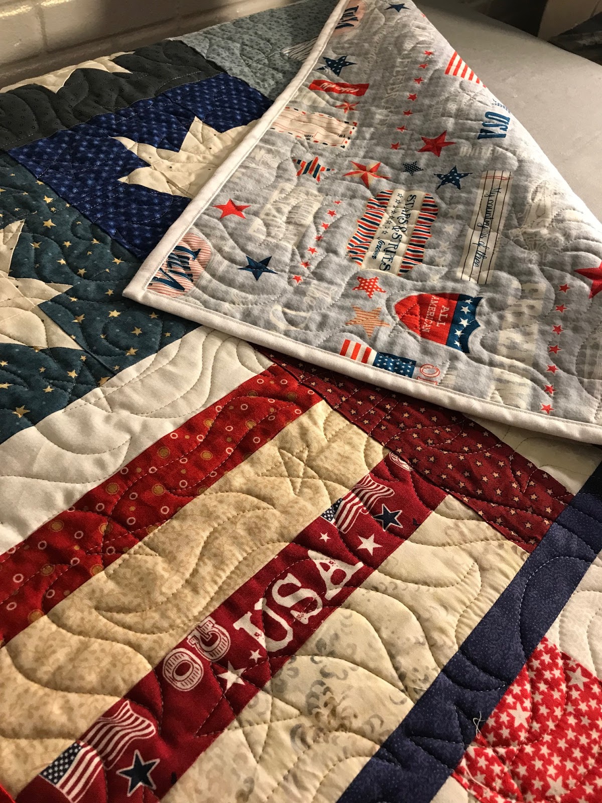Quilting In The BunkHouse: The Patriot, Mystery Quilt