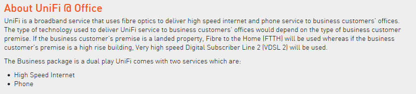 Streamyx / UniFi / Fixed Line: UniFi Office