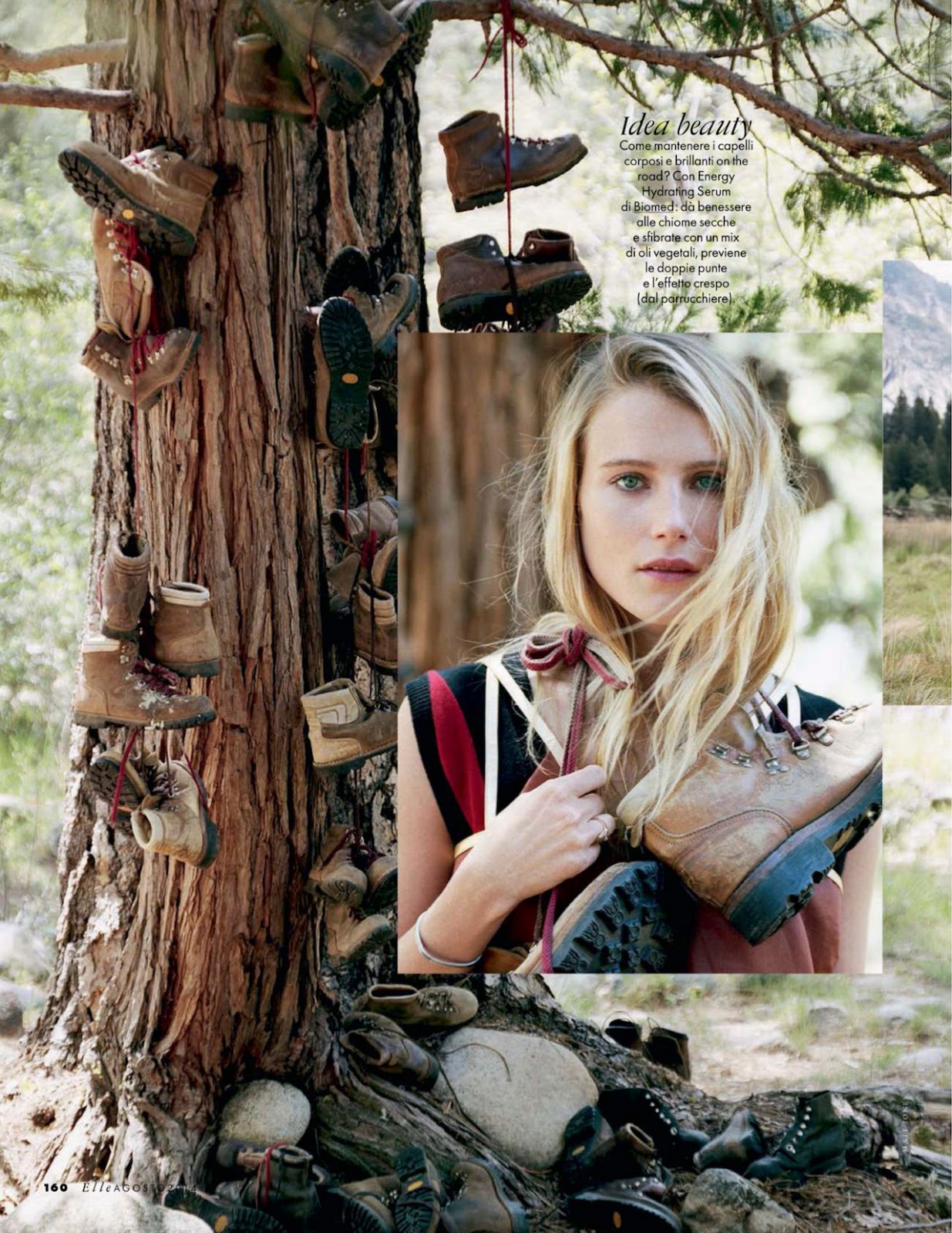 yosemite camp: dree hemingway by matt jones for elle italia august 2014 ...