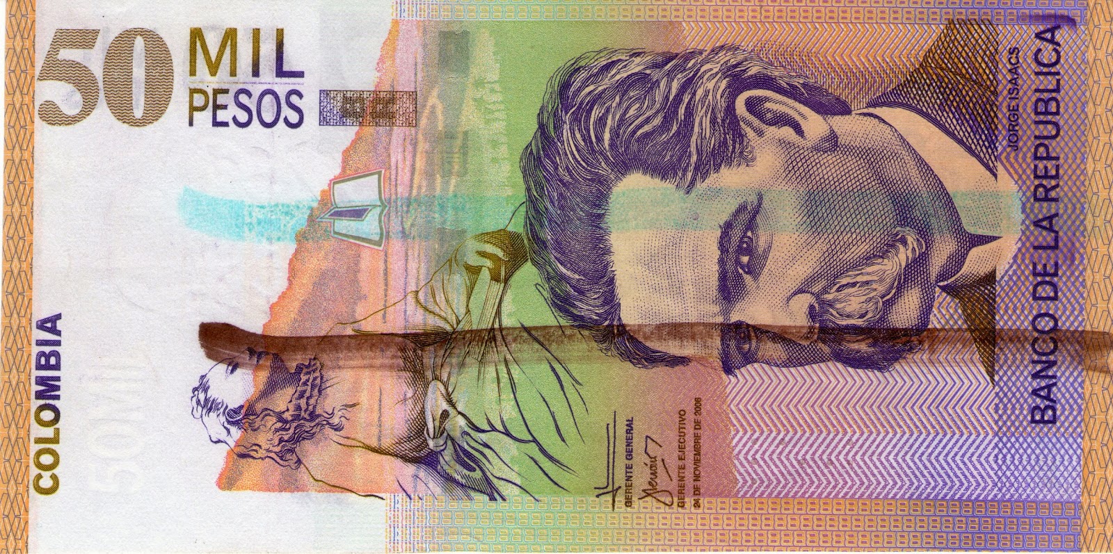 BILLETES VARIEDADES Y ERRORES DE COLOMBIA: COLOMBIA ERROR 50.000 PESOS ...