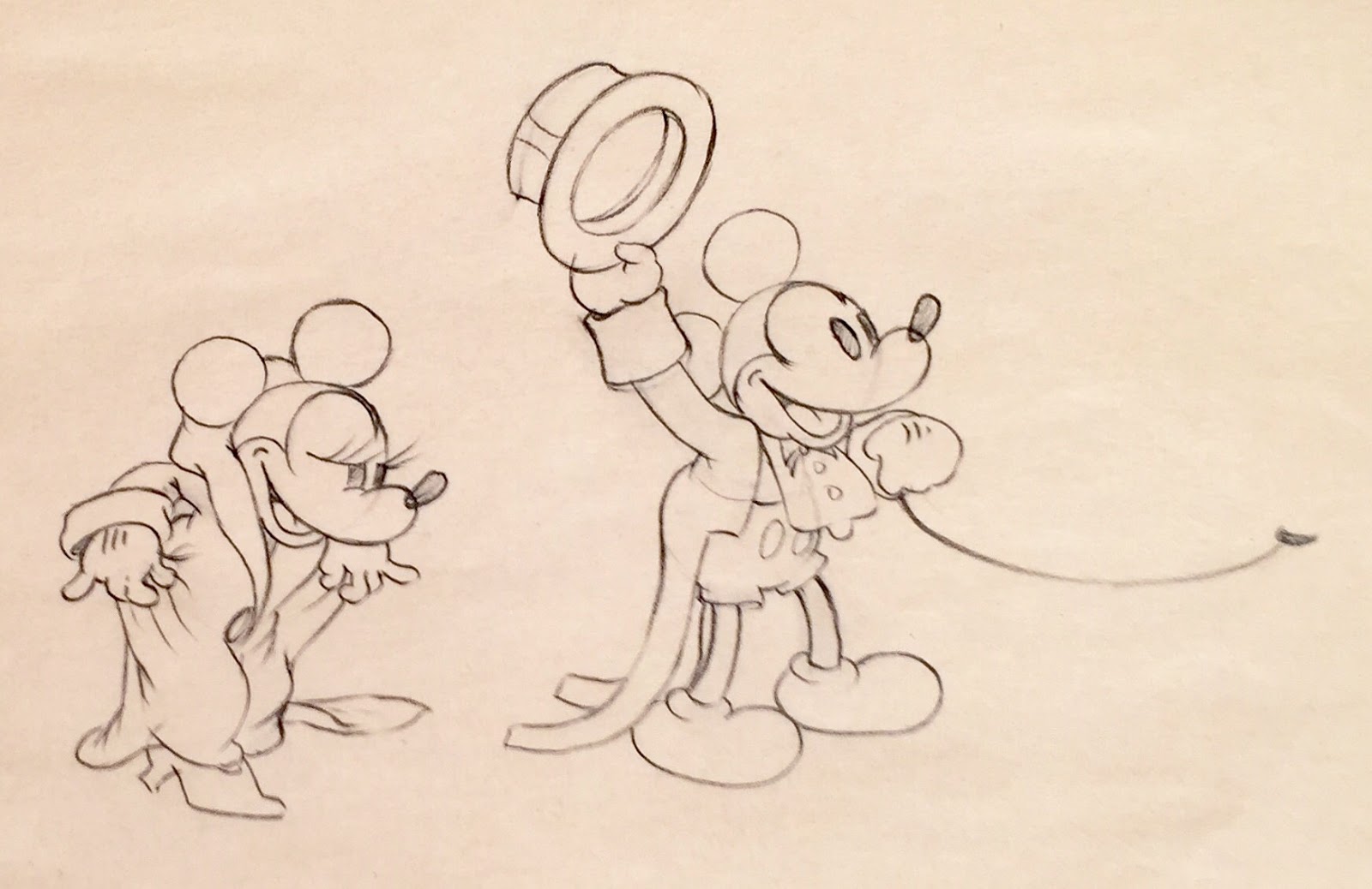Animation Collection: Original Production Animation Drawing of Mickey ...