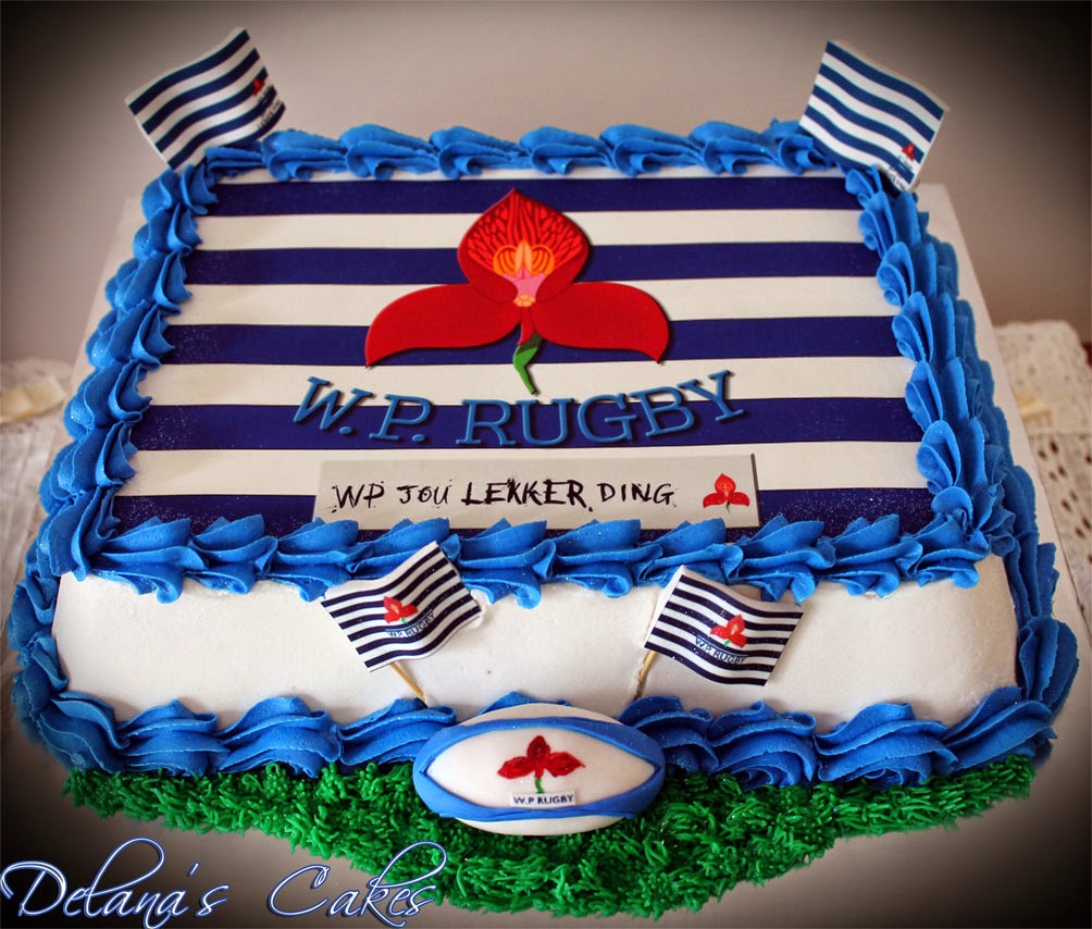 Delana's Cakes: WP / Stormers Rugby Cakes