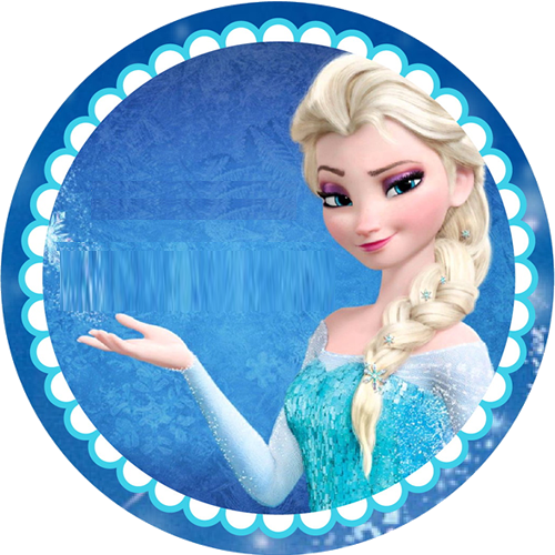 Adesivos Redondo: Adesivos Redondo da Frozen