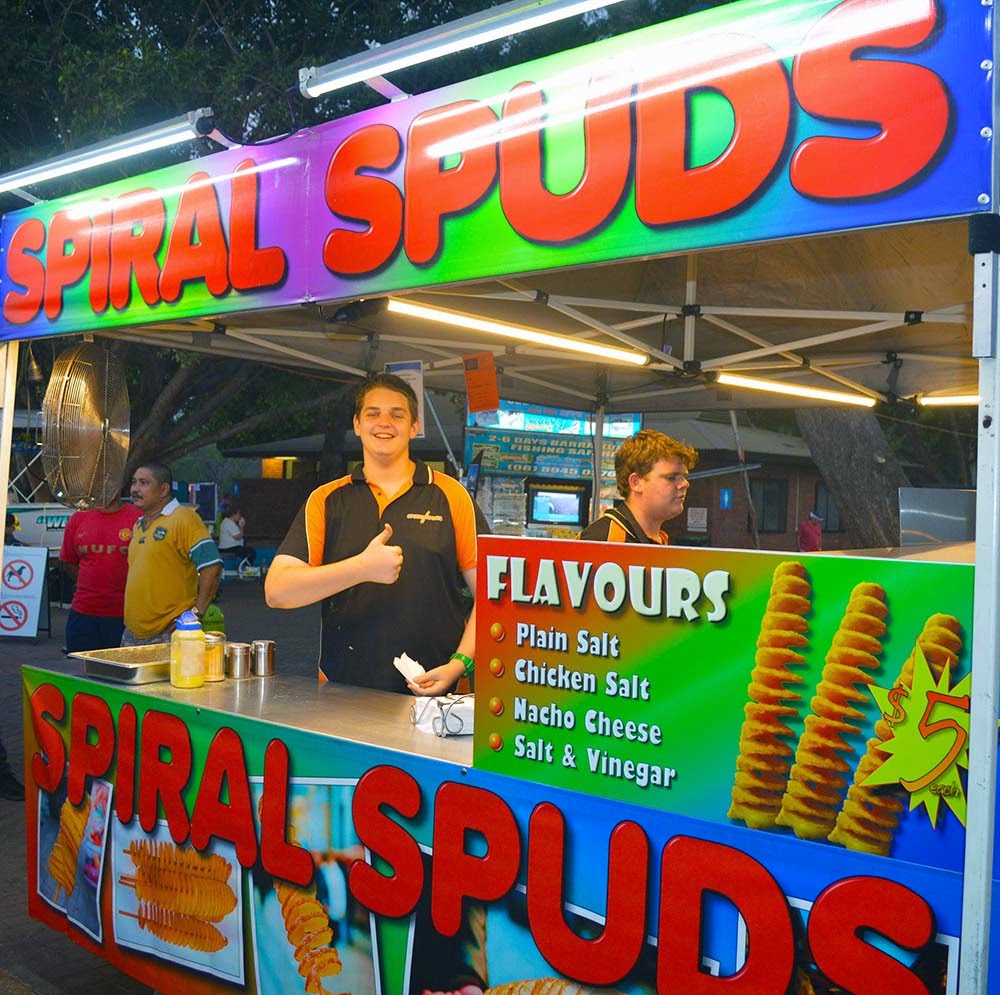 Tom Nom Nom Darwin: Spiral Spuds - Mindil Market