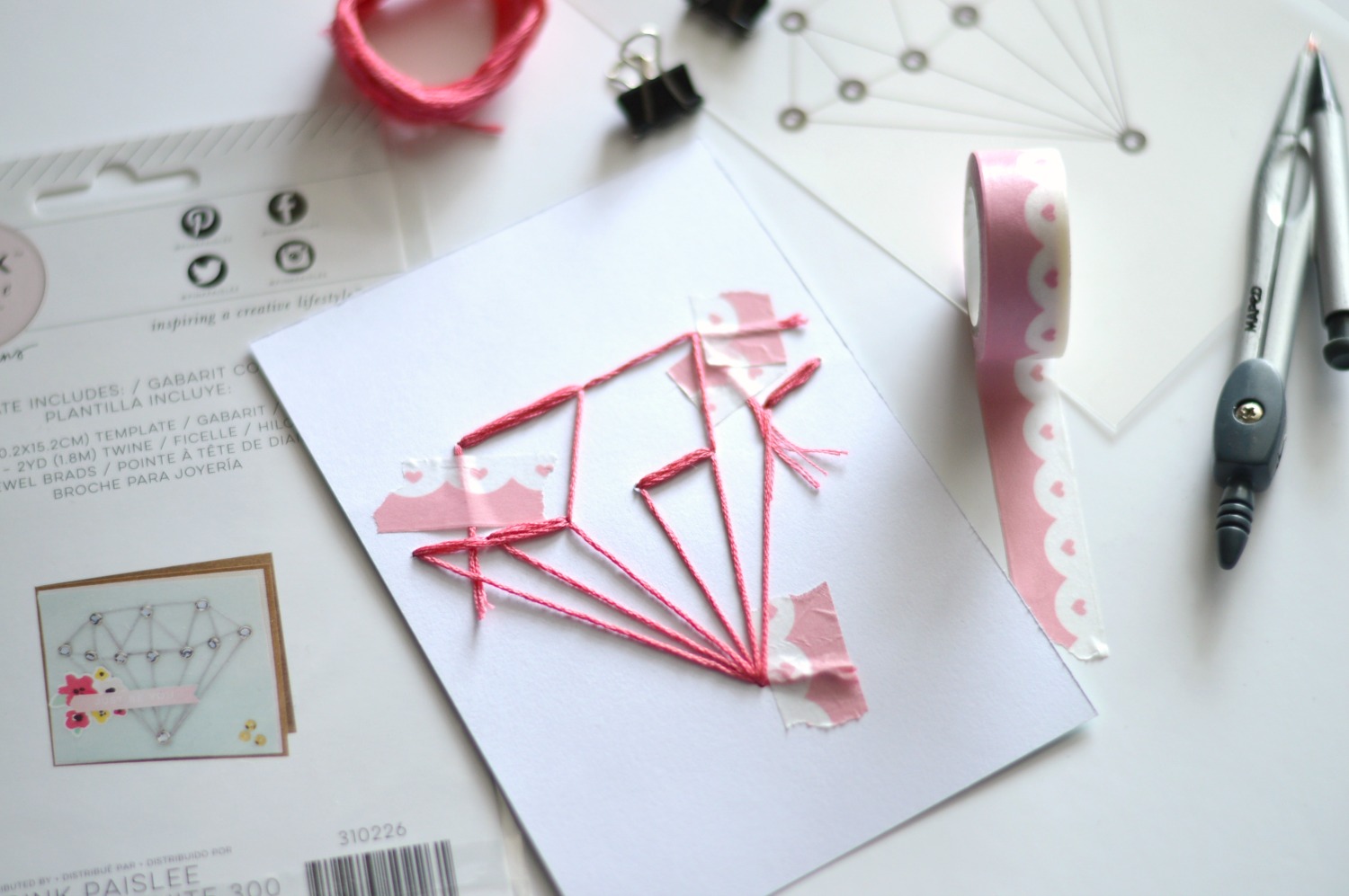 Fancy Free string art card + tutorial | Flóra Mónika Farkas