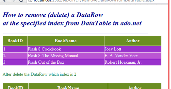 c-how-to-delete-a-row-from-a-datatable