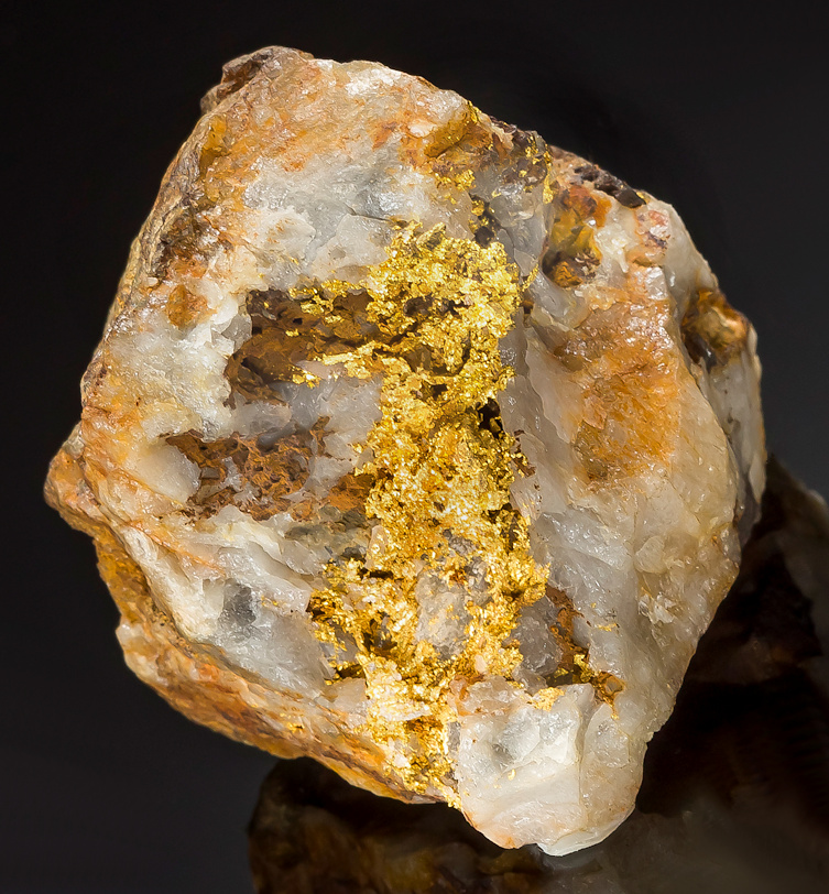 Guld | Rå Guld Nuggets i Stenen