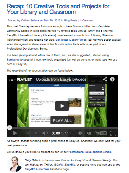 The Library Voice: 10 Digital Tools For Your Library and Classroom ...