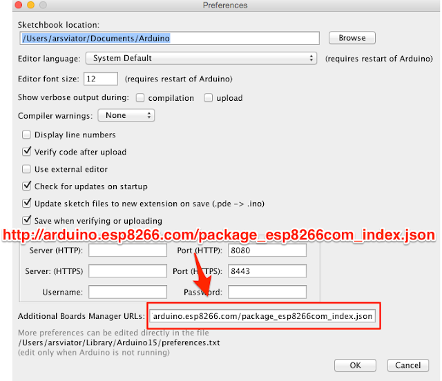 기술 여행자 Arsviator Arduino Ide에서 Esp8266를 사용할 수 있도록 설정하기