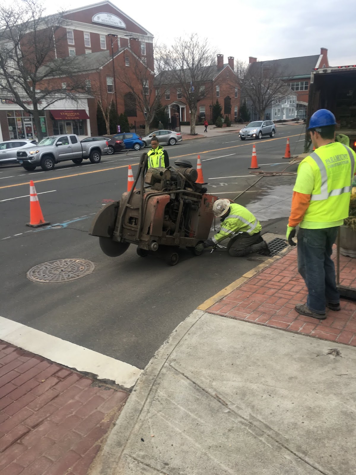 middletowneye: COMMENTARY: Bump-out Construction Begins on Main Street