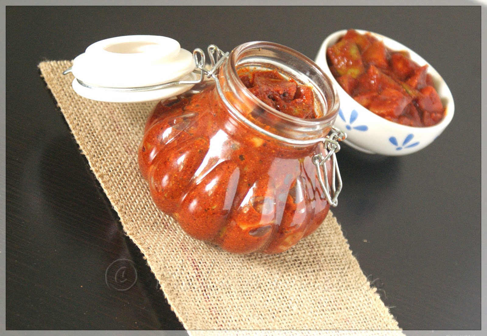 Mango Pickle (Methi seeds Flavoured) | Manga Oorga - Malas-Kitchen