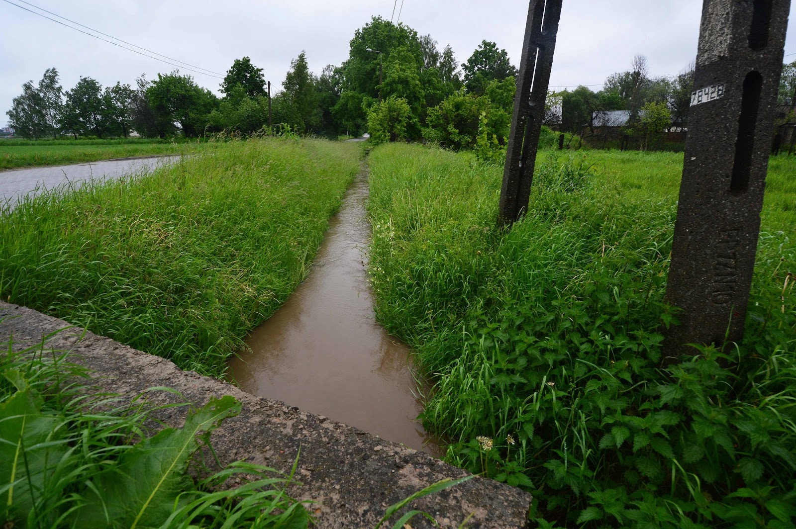 W-wa Jeziorki: Rainy night in Jeziorki tests new retention ponds