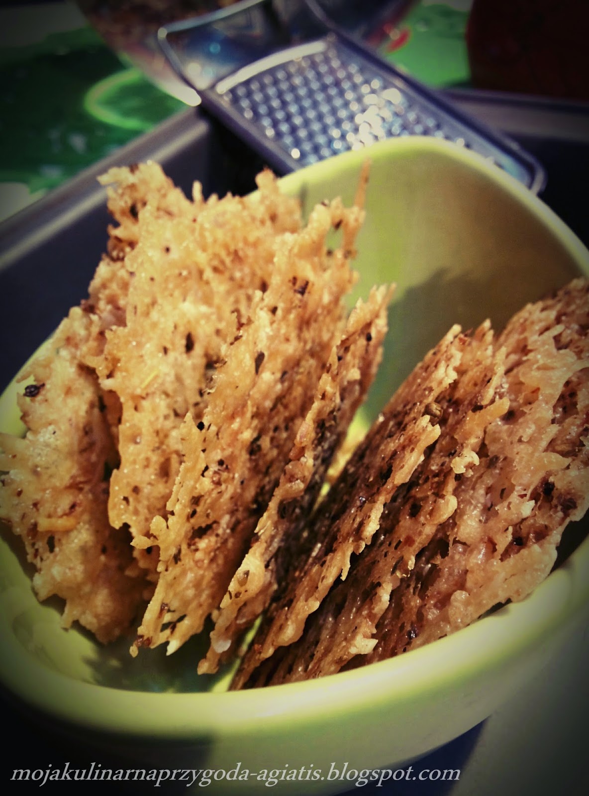 Moja kulinarna przygoda: Chipsy z parmezanu