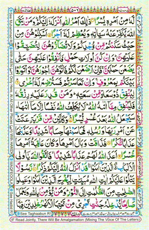 Gateway to Quran: Colour Coded Quran - Para 28
