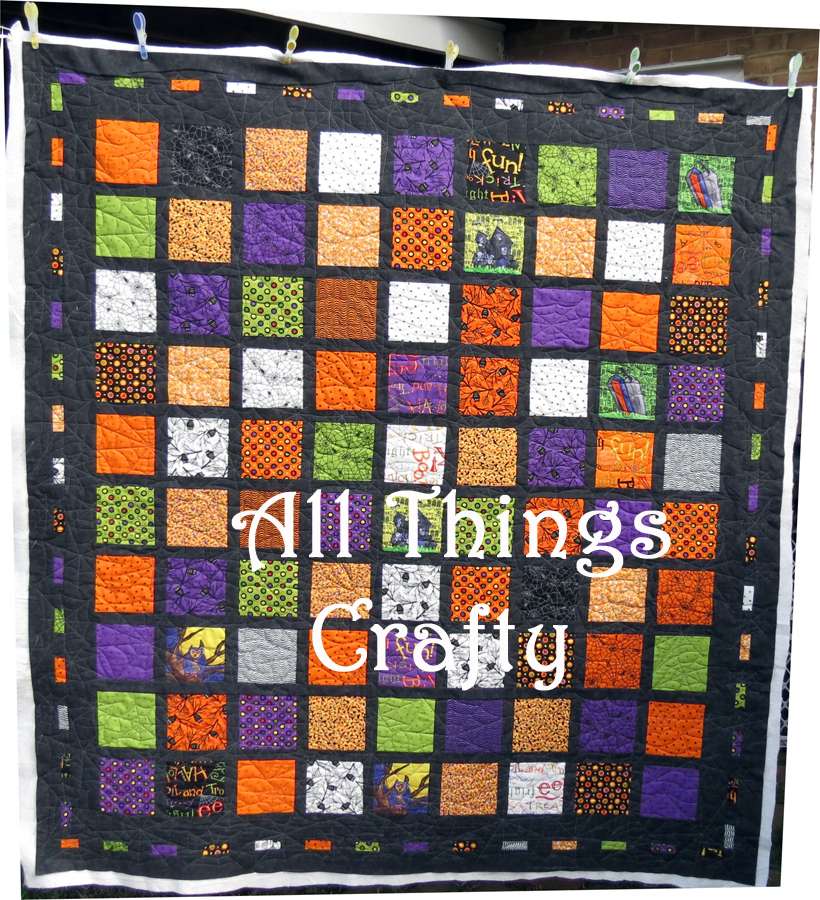 All Things Crafty: Halloween Quilting Completed Times Two