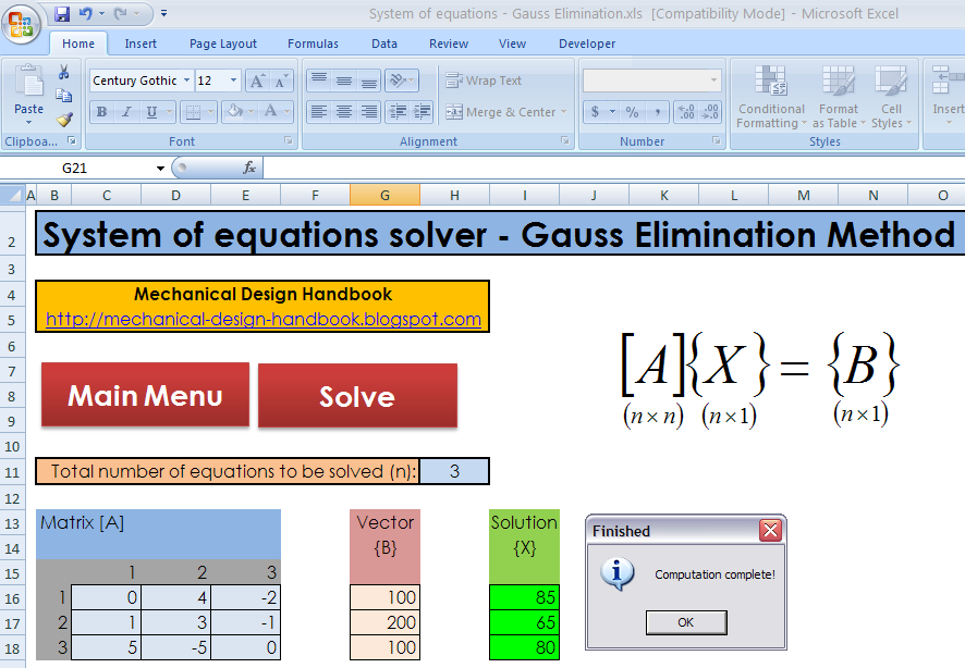 Solving System of Equations using Gauss Elimination Method (Part 4)