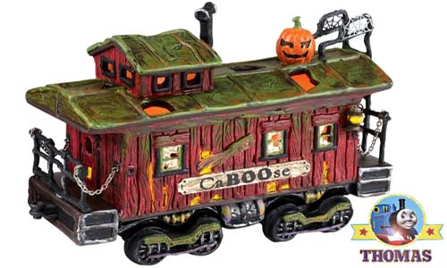 Ghost Train Ride Halloween Haunted Railroad Model Collectible Buildings ...