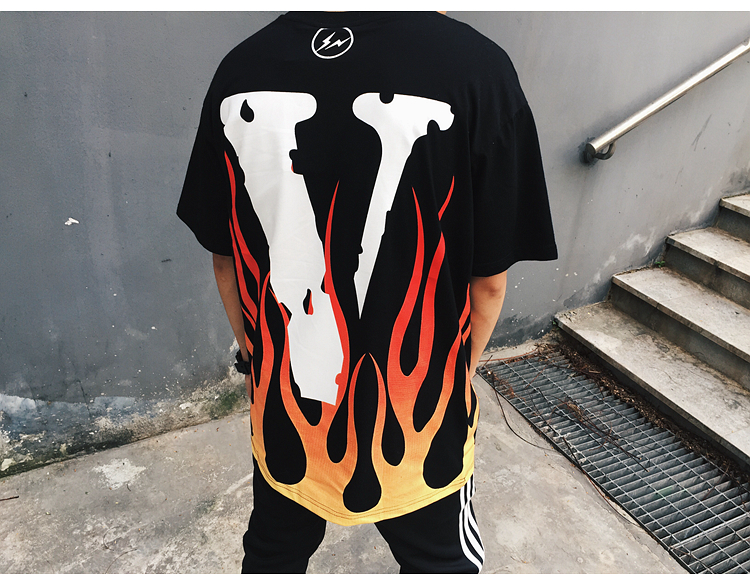 Fkers999: Fragment Design x Vlone Fire Tee