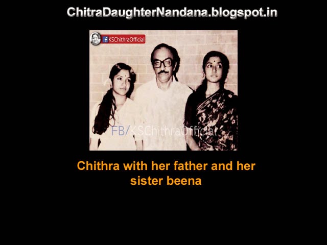 Photos of Chithra Daughter Nandana drowned: Earlyhood Photos of K.S.Chitra