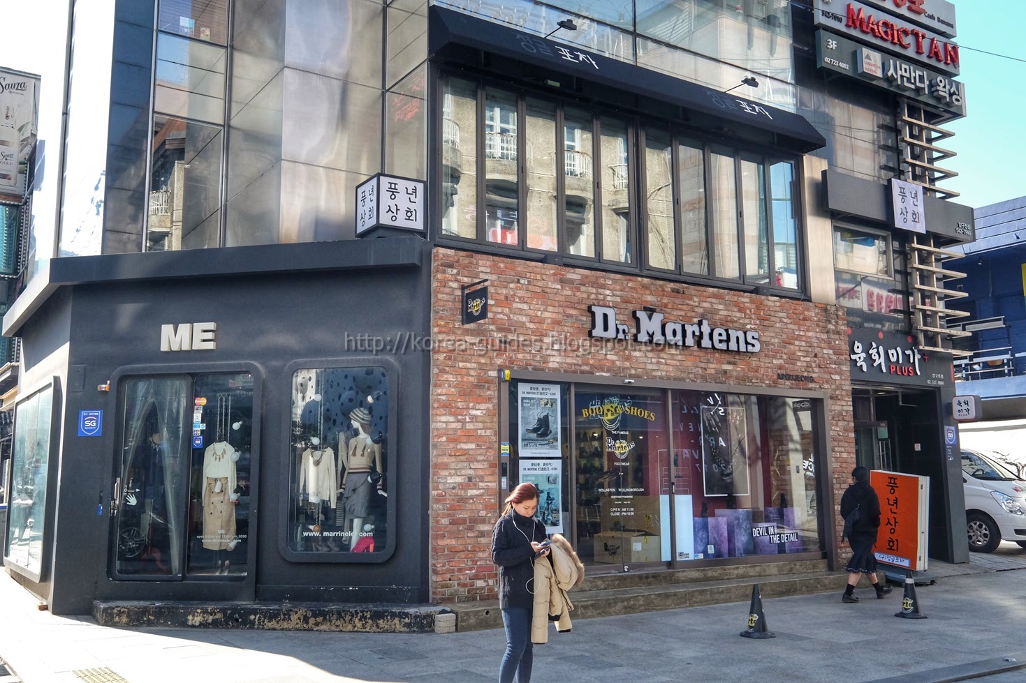 แผนที่ช้อปปิ้งถนน Apgujeong Rodeo