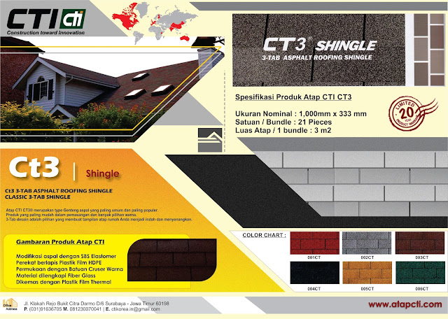 CTI 3 |Atap CTI | ATAP ASPHALT BITUMEN | ATAP CTI SURABAYA