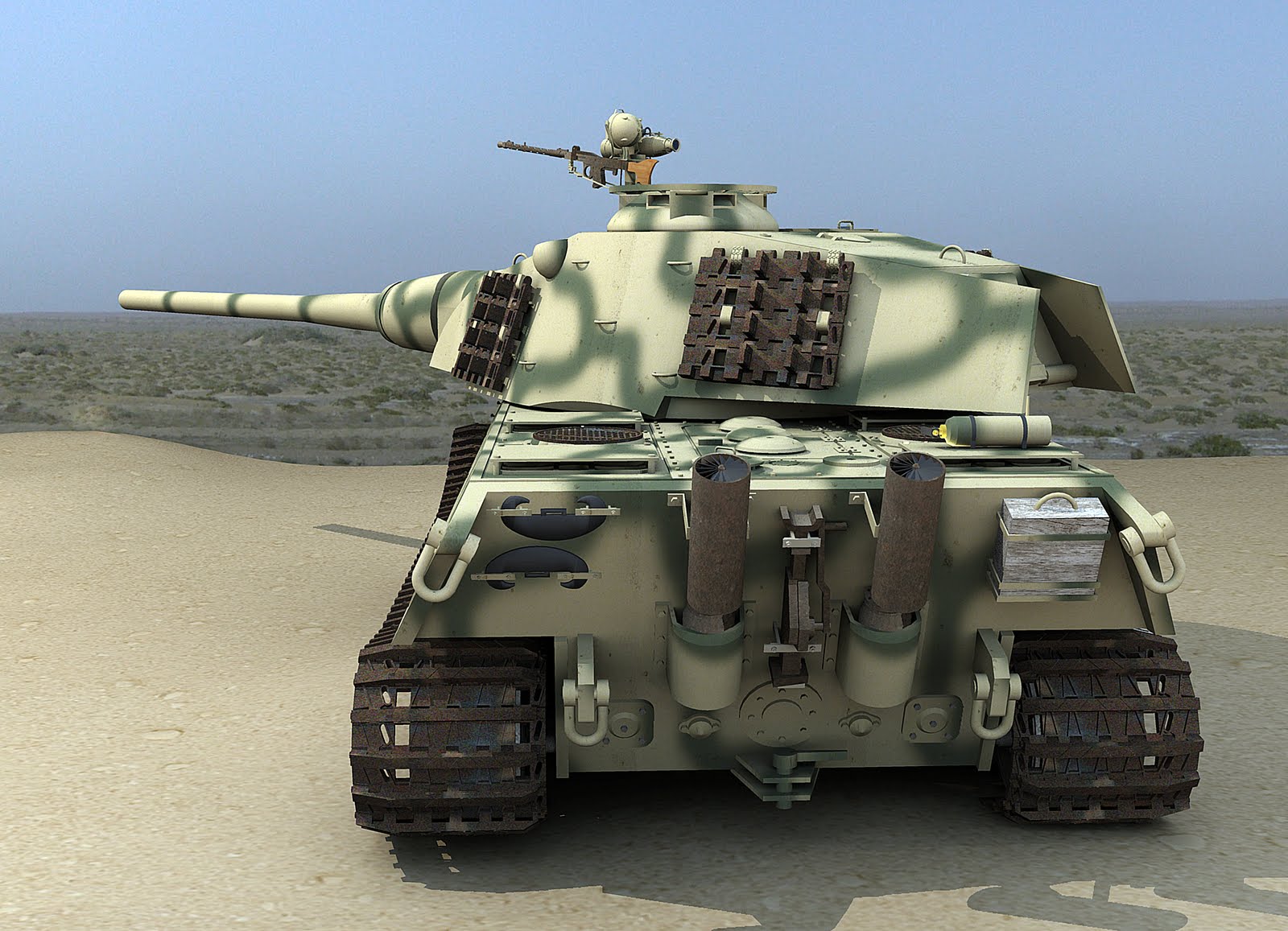 SketchUP Power 草圖力量: E75 II with 128mm Pak44 L/55