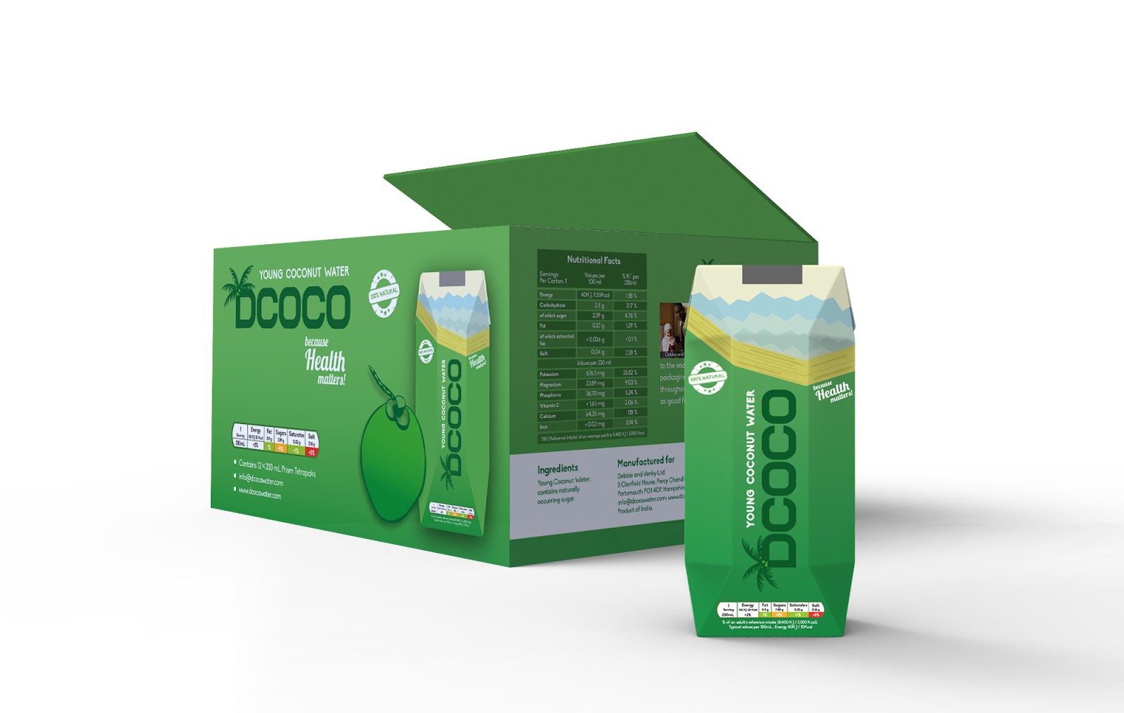 DCOCO Coconut Water – Packaging Of The World