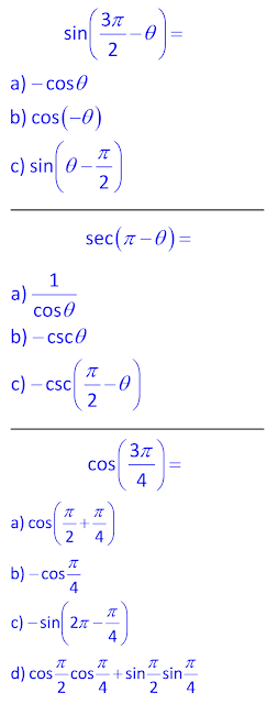 M^3 (Making Math Meaningful): Cofunction Angle Identities