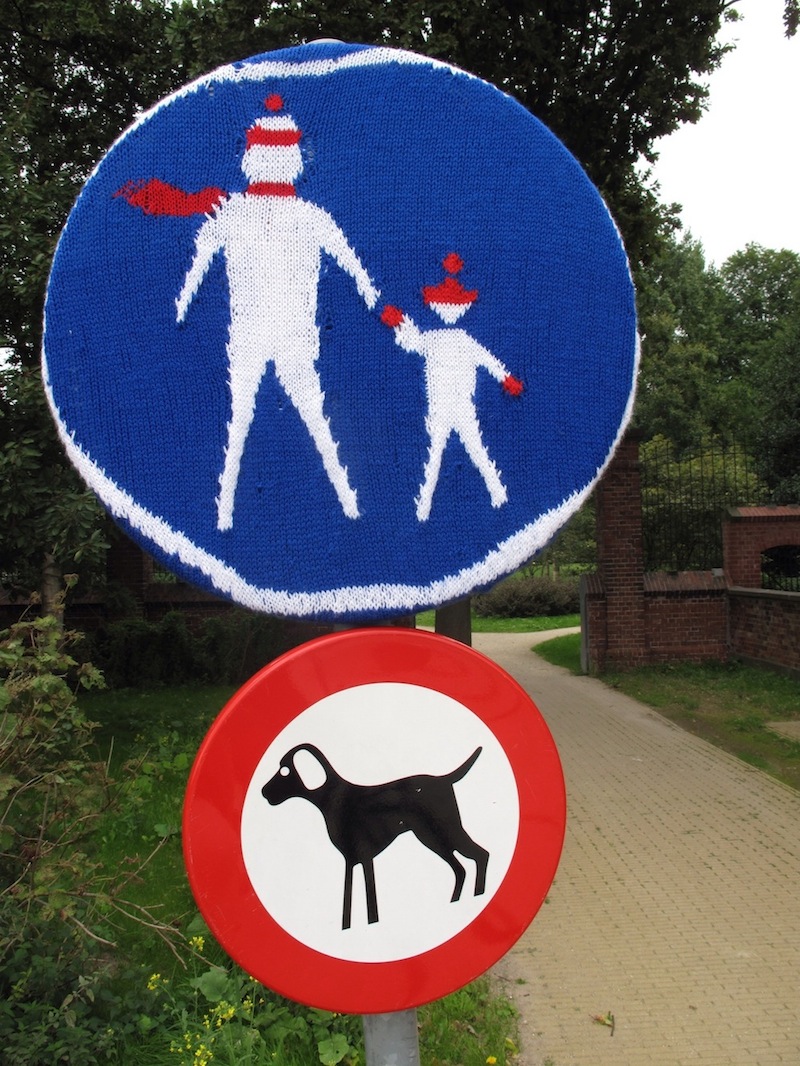 Caroo: Yarn Bombing or Knitting Graffiti in Basel, Switzerland