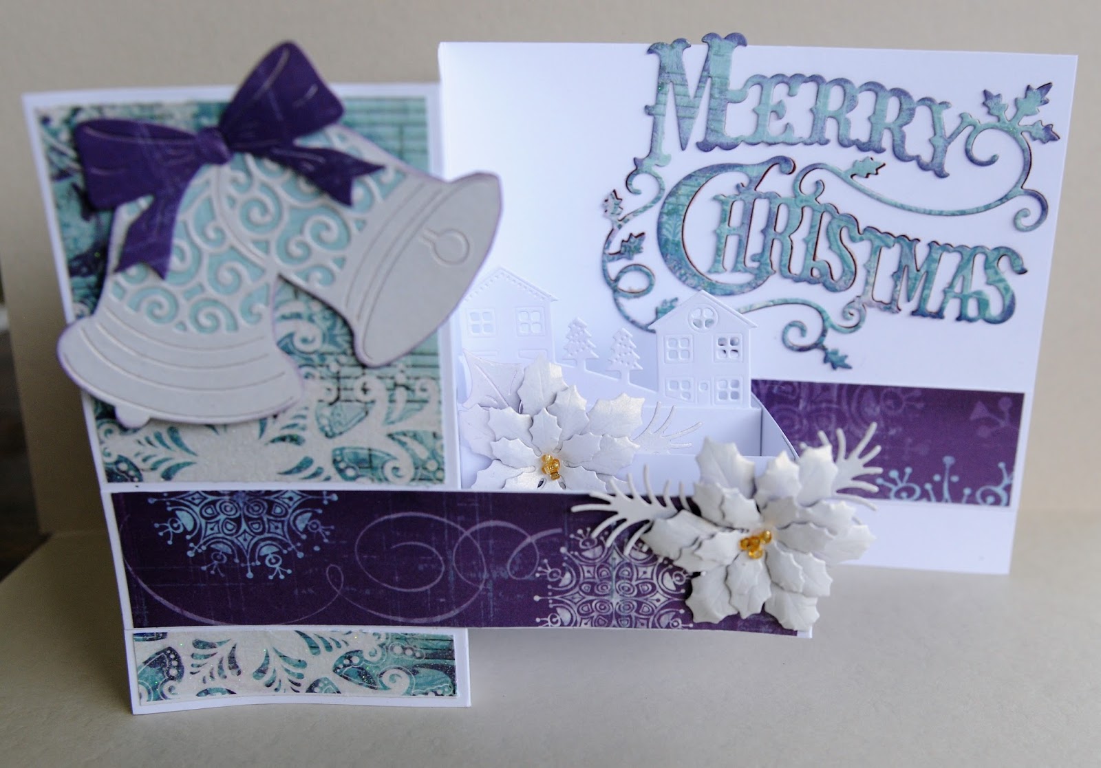 Merry Christmas Fancy Fold Card by Debbie Brownmiller - Cheery Lynn ...