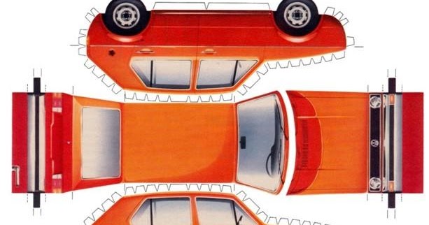 SP. Papel Modelismo: PaperCraft Volkswagen Golf Mk1