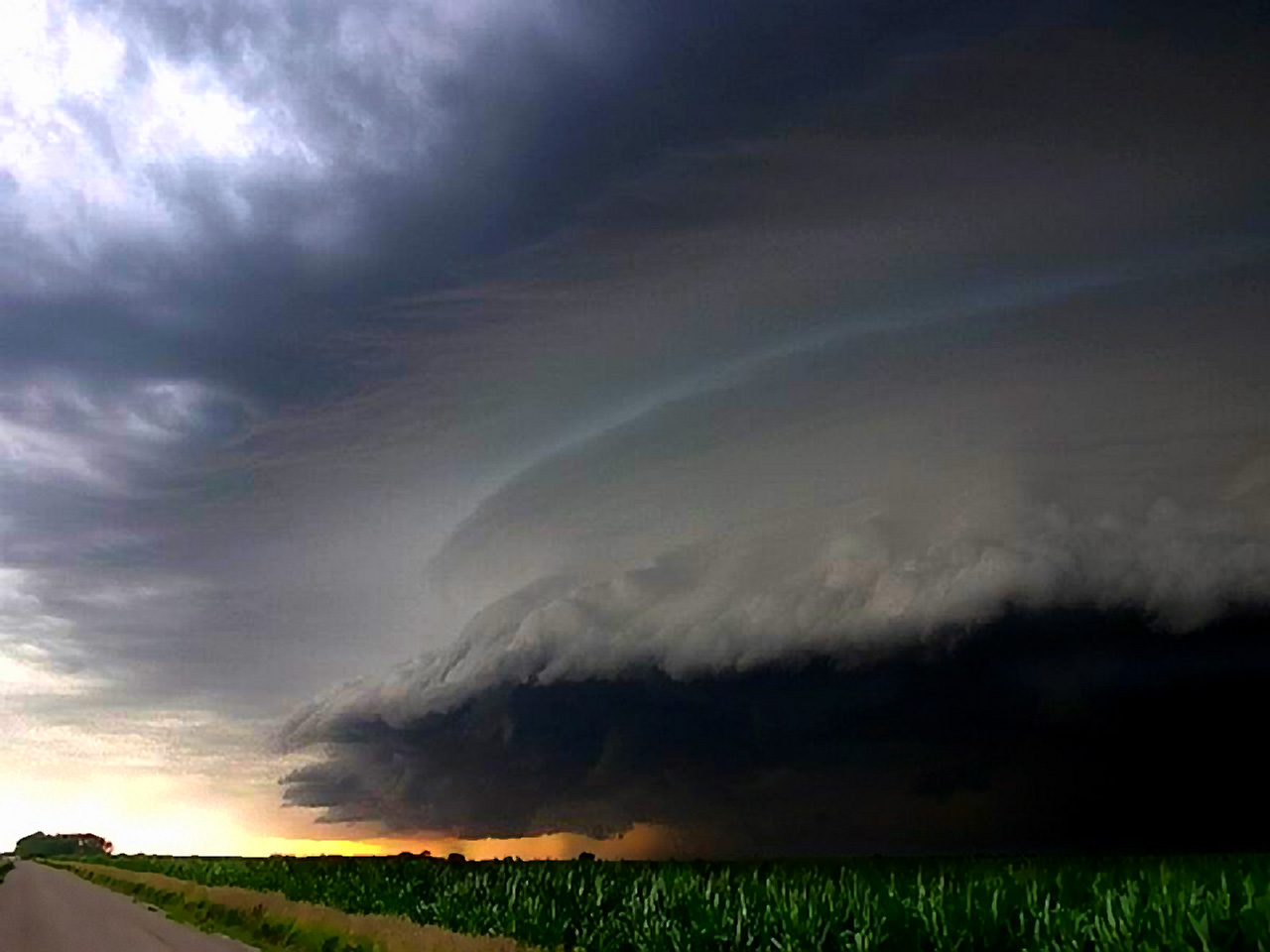 Dangerous Power of Nature : Supercell storm clouds Compilation