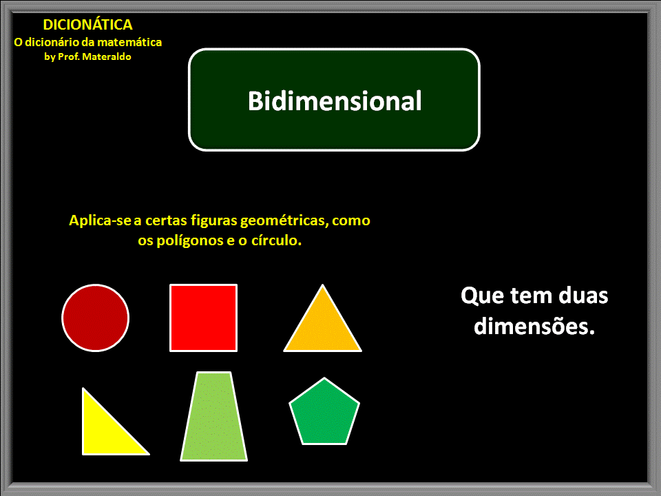 Bidimensional O Que é - RETOEDU
