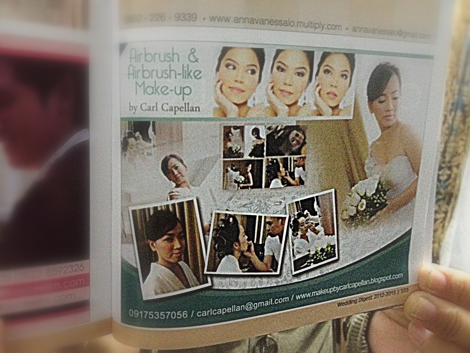 Airbrush and Airbrush-like Makeup by Carl Capellan: Wedding Digest Magazine