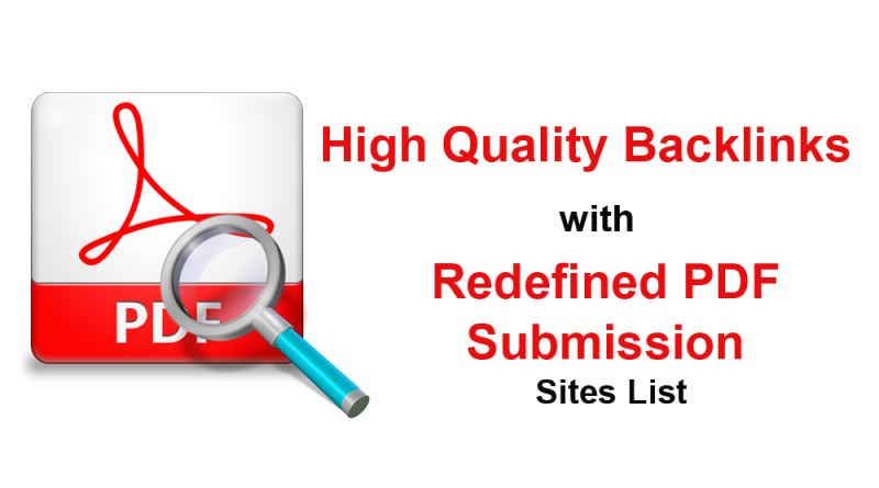Free High PR Best PDF Submission Sites List 2018 ~ Digital Marketing ...