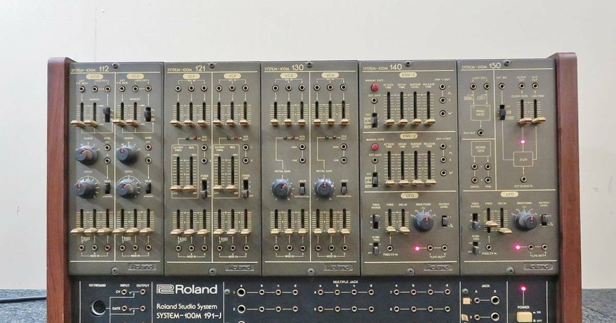 MATRIXSYNTH: Roland System 100M 100 Modular Analog Synthesizer 112/120/140/150