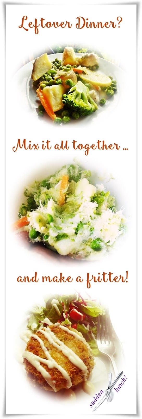 Sudden Lunch! ~ Suzy Bowler: Leftover dinner? Do this!