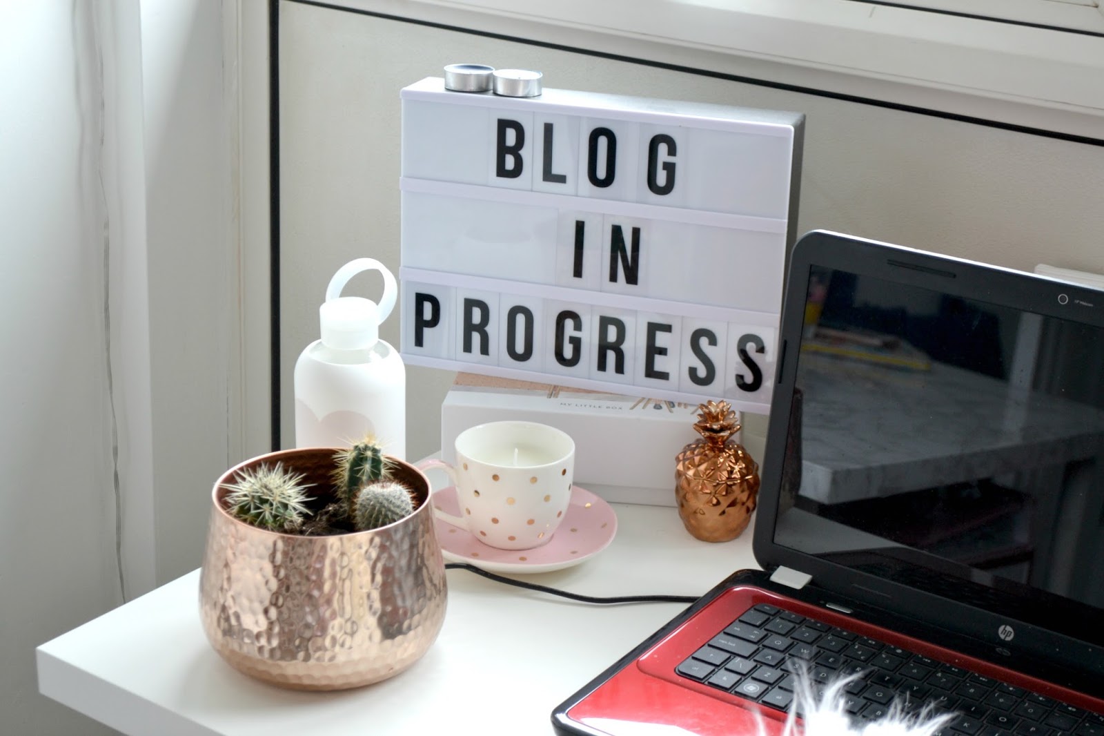 My Office Decor & Styling Fairy Lights | UK Lifestyle and Beauty Blog