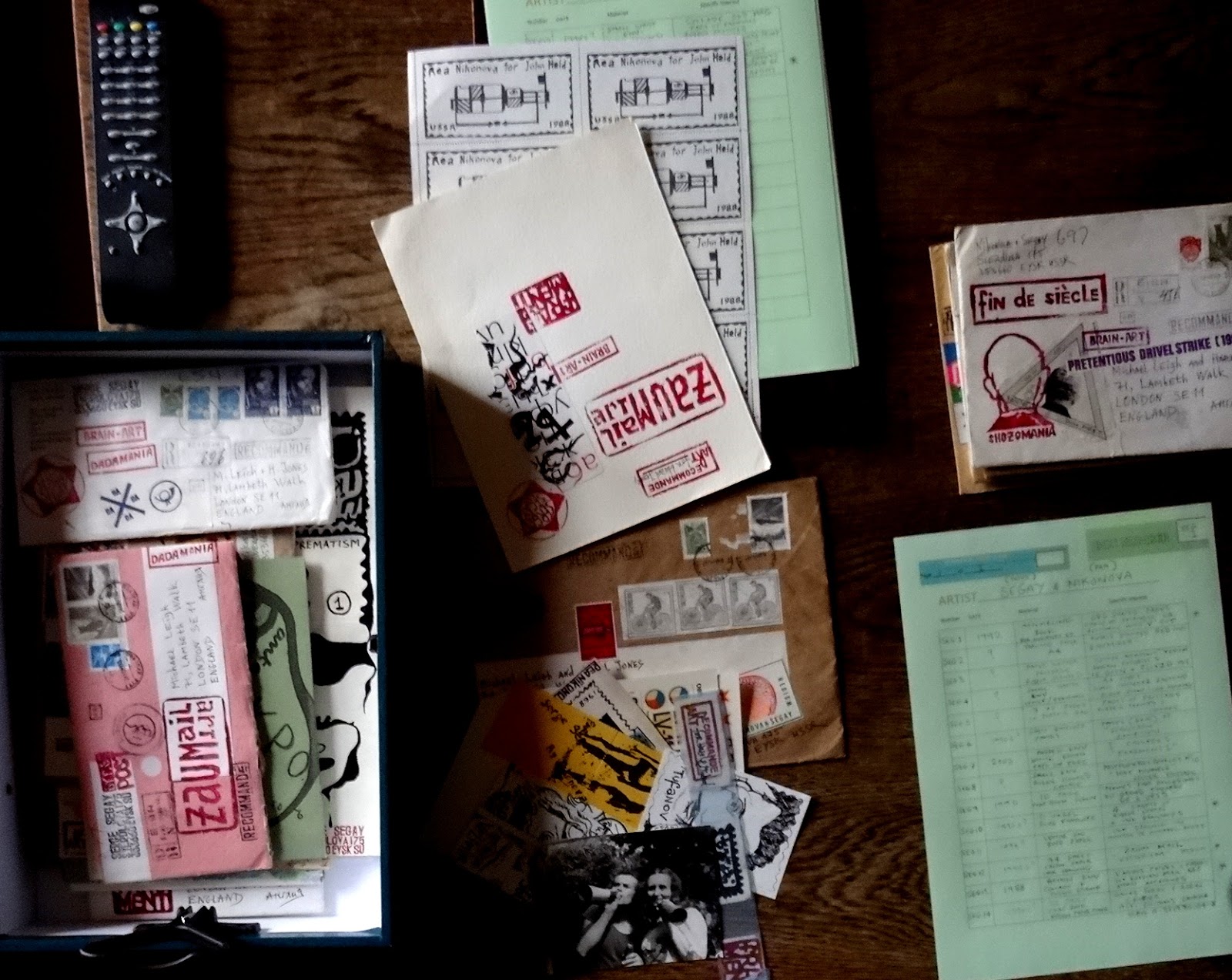 A.1. Mail Art Archive: Rea Nikonova & Serge Segay - Envelopes/collages ...