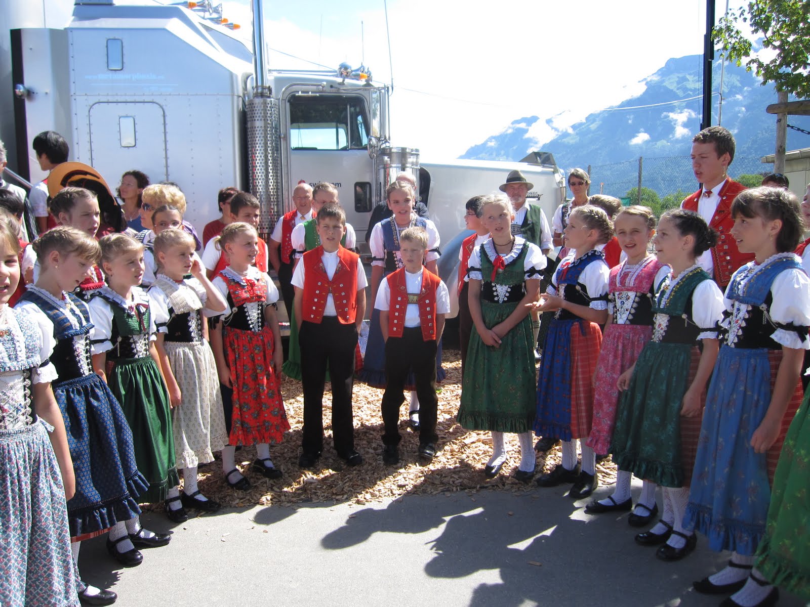 Trip to Paris/Switzerland: INTERLOCKEN, YODELING FESTIVAL, Fri.,June 17