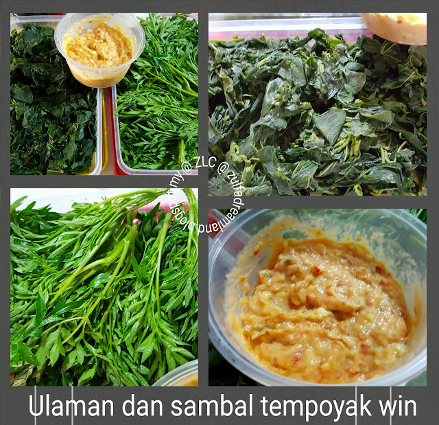 ZULFAZA LOVES COOKING: Pucuk ubi rebus, ulam pegaga lawan sambal ...