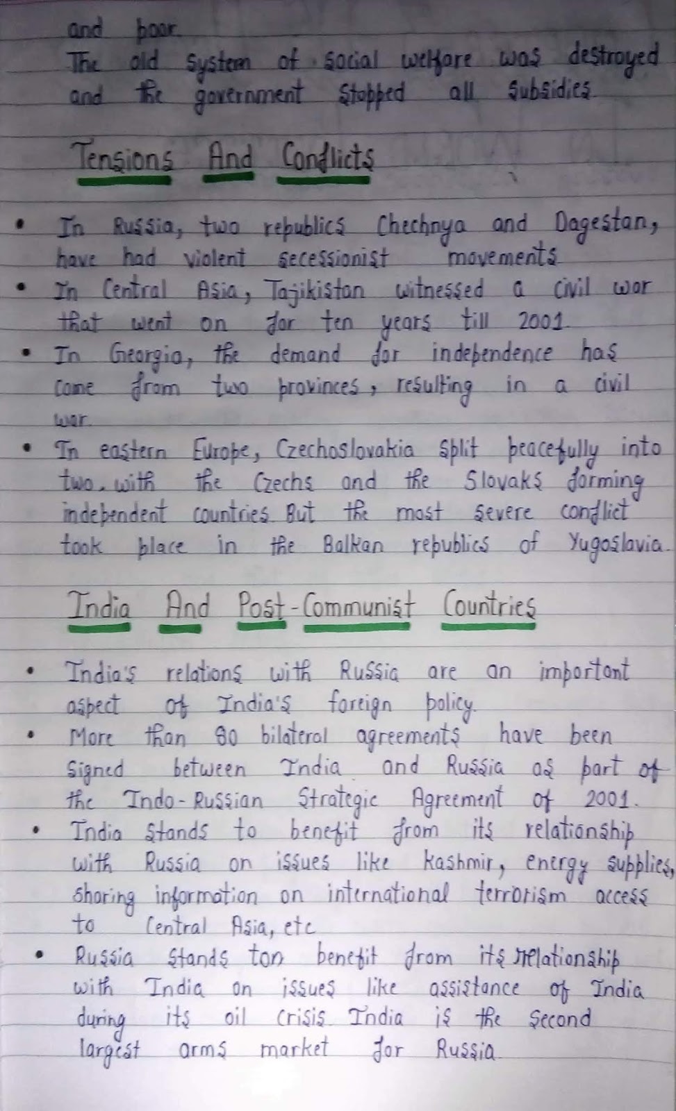 Studyship with Krati: CLASS 12TH POLITICAL SCIENCE NOTES