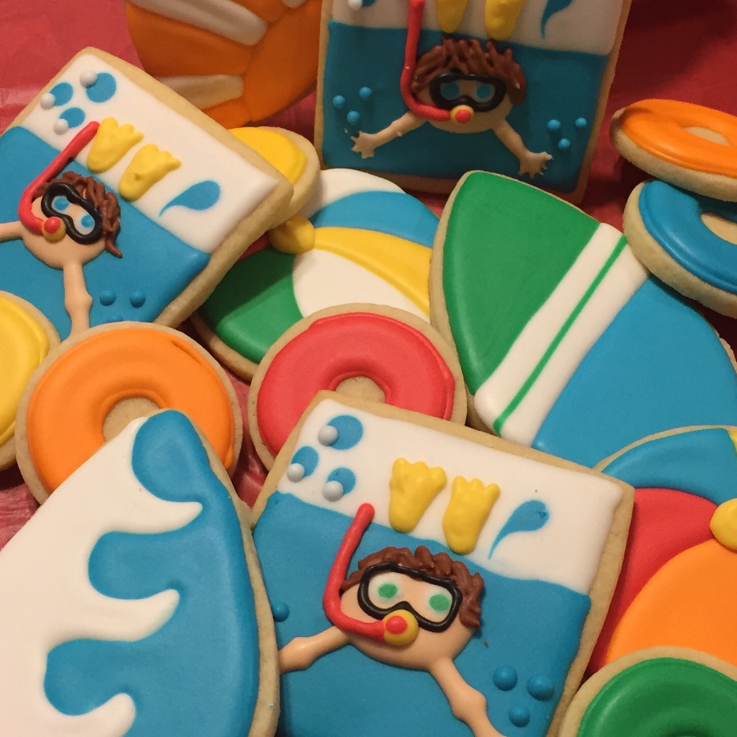 Pool Party Sugar Cookie