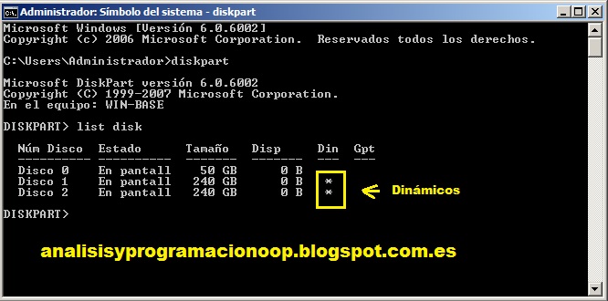 Análisis y Programación: Herramienta DiskPart de Windows